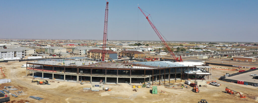 Robins & Morton tops out replacement hospital for Reeves County ...