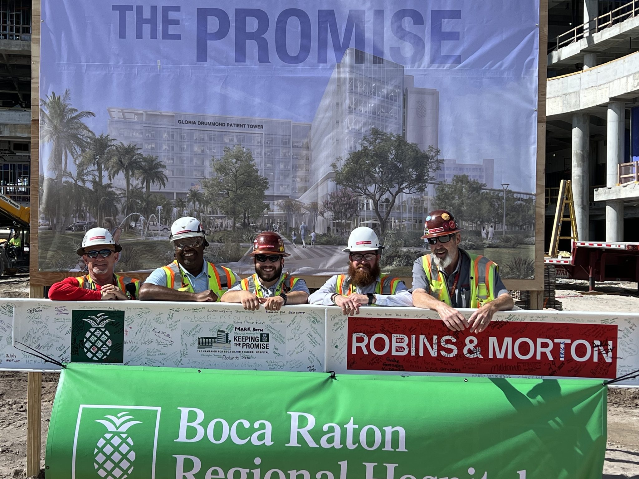 Robins & Morton Tops Out Gloria Drummond Patient Tower at Boca Raton Regional Hospital | Robins ...